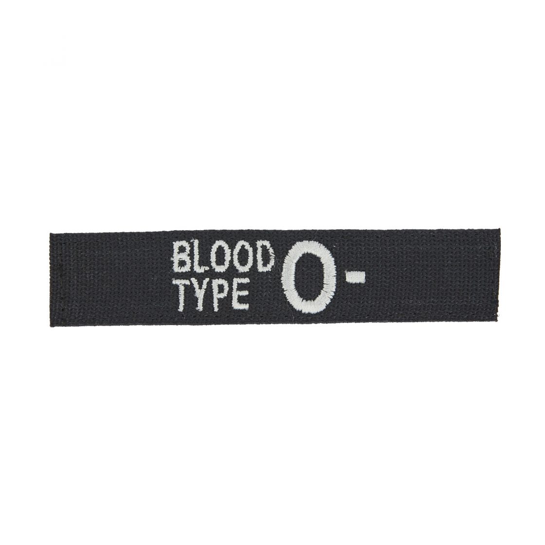 O- Blood Type-Velcro Patch - Sheriffs' Relief Association