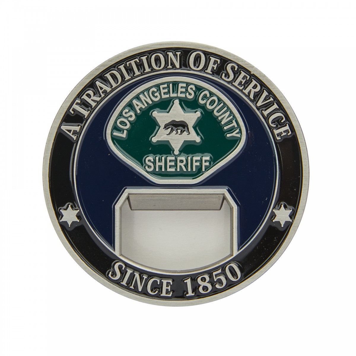 LASD Badge/Patch Coin Bottle Opener - Sheriffs' Relief Association
