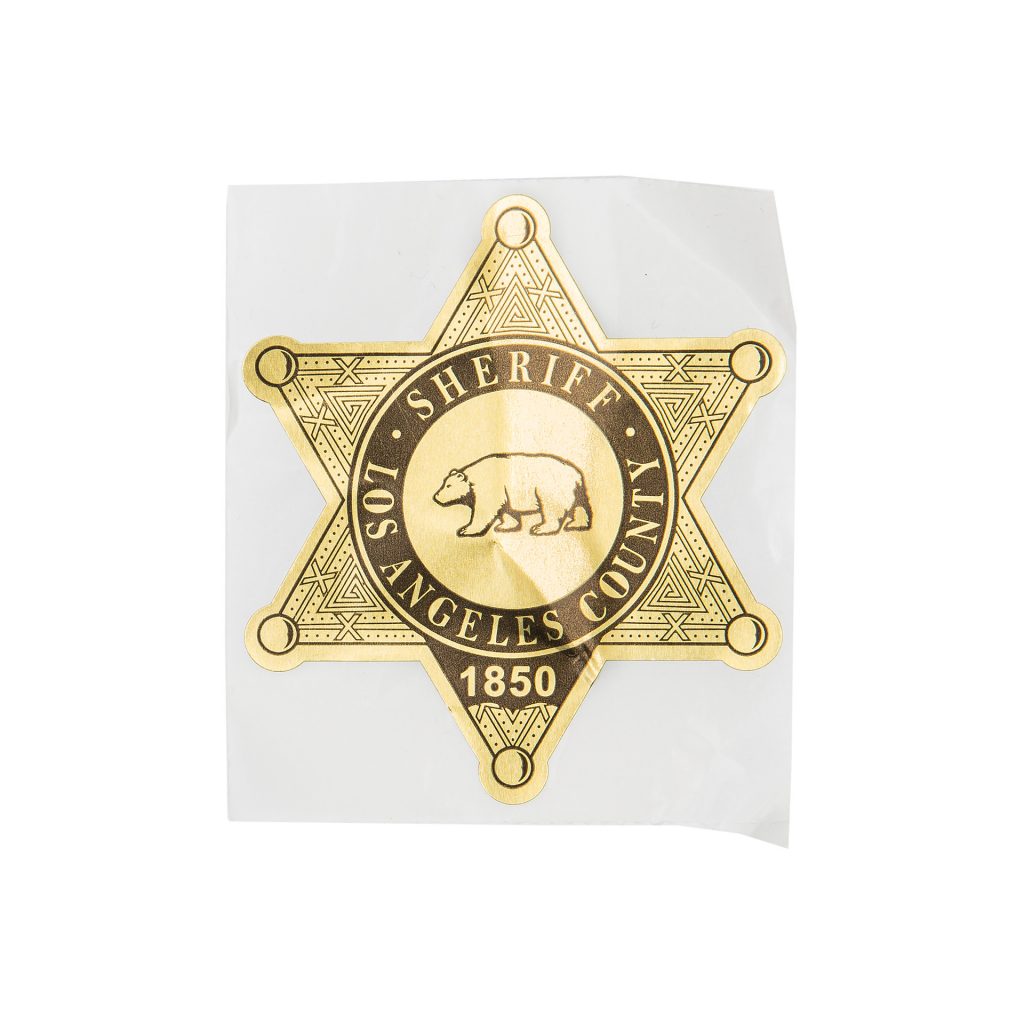 Sheriff Badge-1850 Gold Foil Sticker - Sheriffs' Relief Association