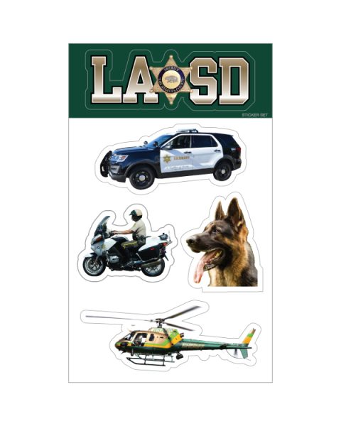 LASD 5 Piece Sticker Sheet 3” x 5” - Sheriffs' Relief Association