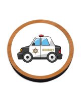 Sheriff Radio Car-Bamboo Wood Magnet - Sheriffs' Relief Association