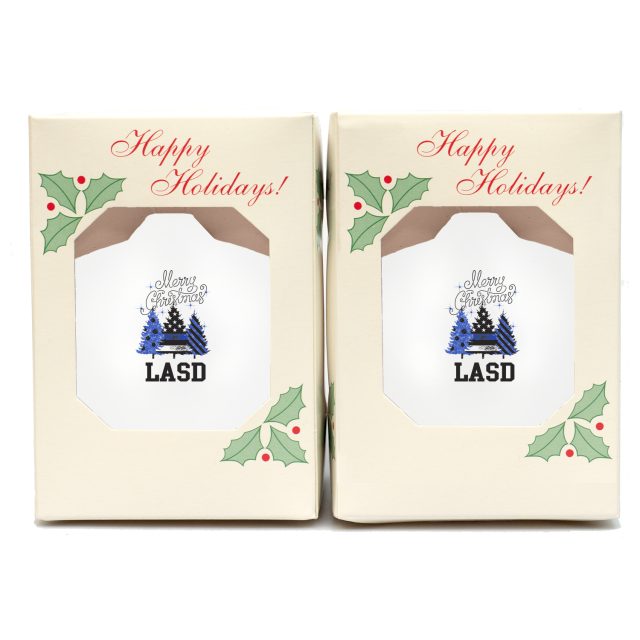 Merry Christmas/Blue Trees/LASD Ornament - Sheriffs' Relief Association