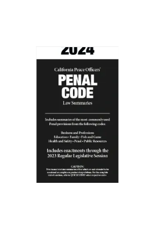 Caliornia Penal Code-Law Summaries - Sheriffs' Relief Association