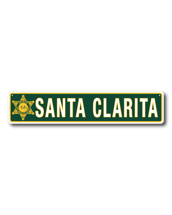 Badge-Santa Clarita Street Sign - Sheriffs' Relief Association