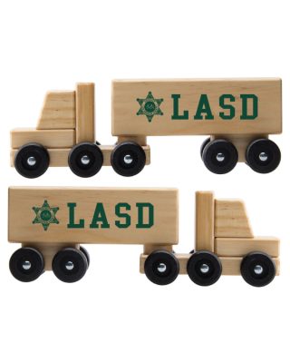 Badge-LASD Wood Semi Truck - Sheriffs' Relief Association