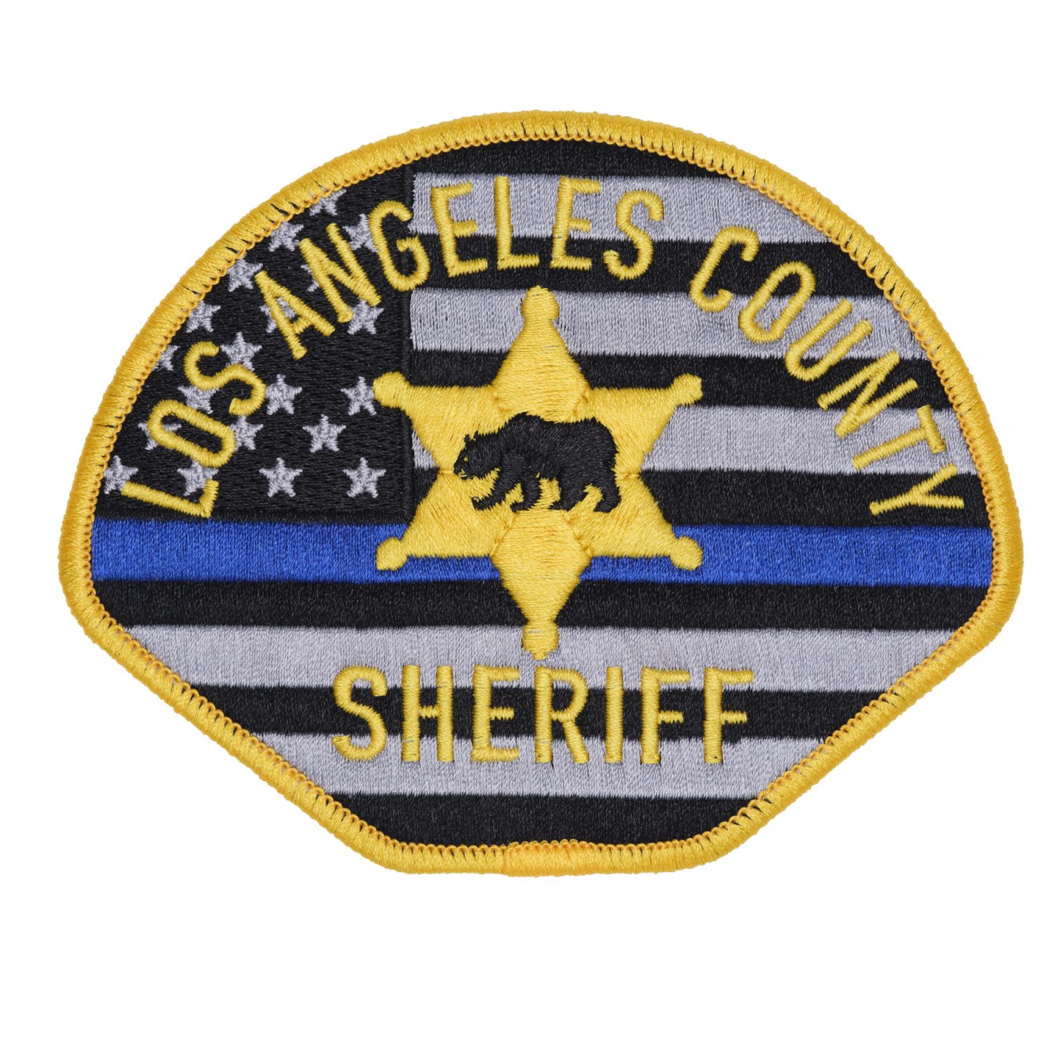 LASD Blue Line/Subdued Flag Shoulder Patch - Sheriffs' Relief Association